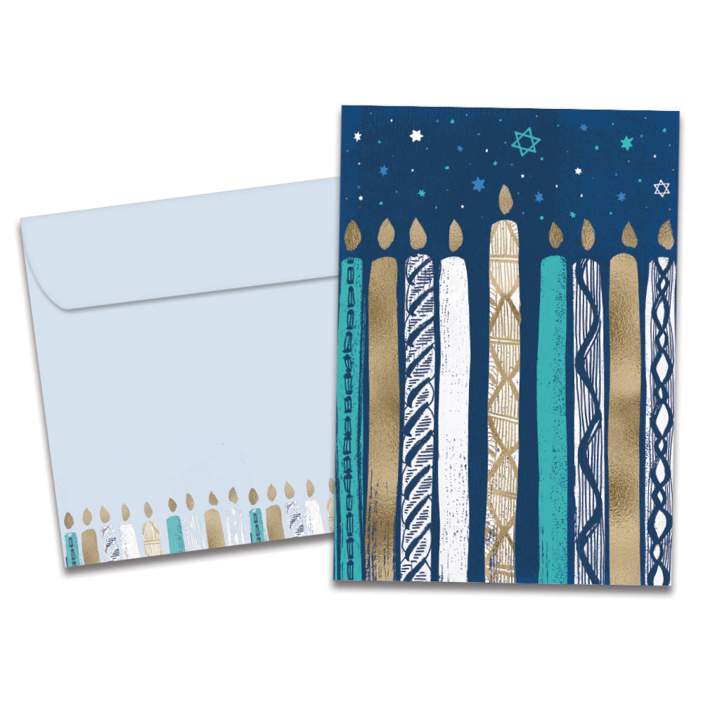 Menorah Candles Hanukkah Card – Tree-Free Greetings