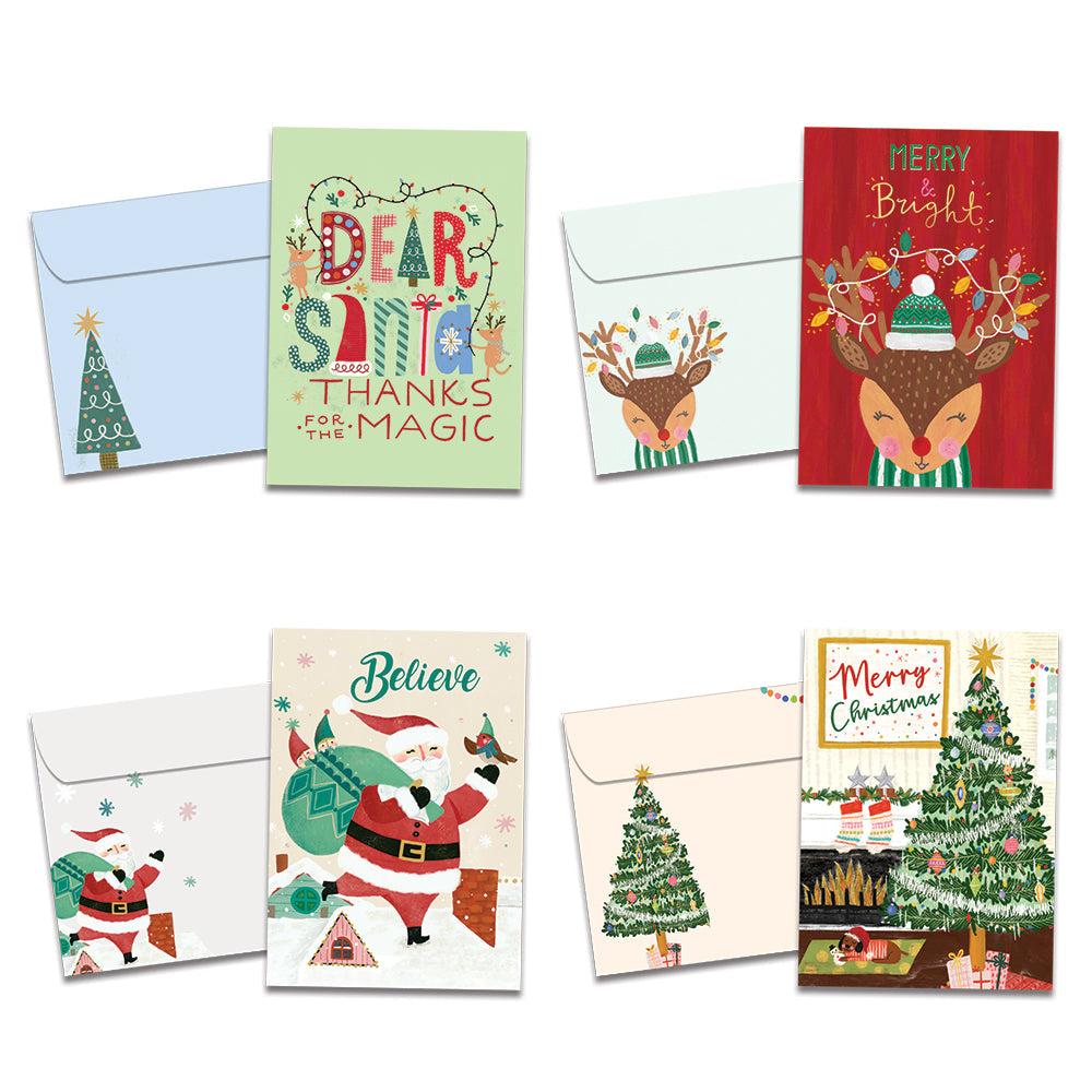 Dear Santa 16 Pack Assortment – Tree-Free Greetings