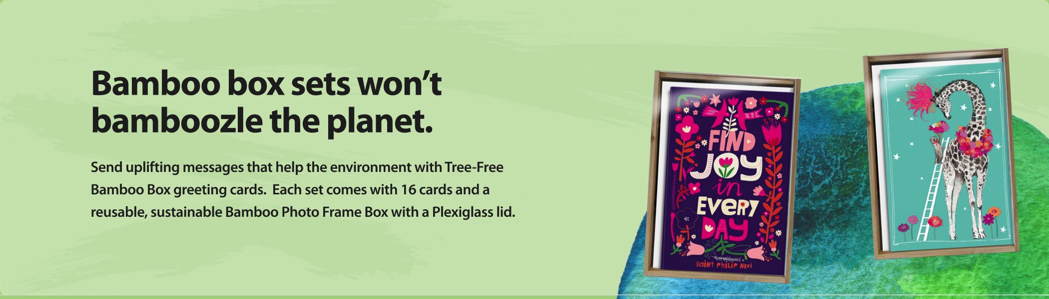 Eco Friendly Bamboo Boxed Cards from Tree-Free Greetings