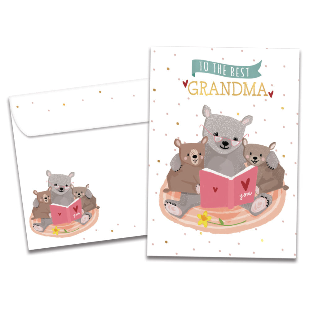 The Best Grandma Greeting Card 4 Pack – Tree-Free Greetings