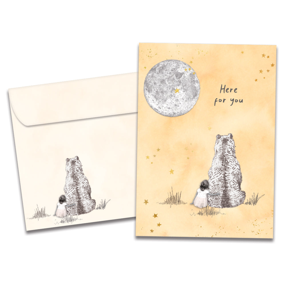 Comforting Bear Greeting Card 6 Pack – Tree-Free Greetings