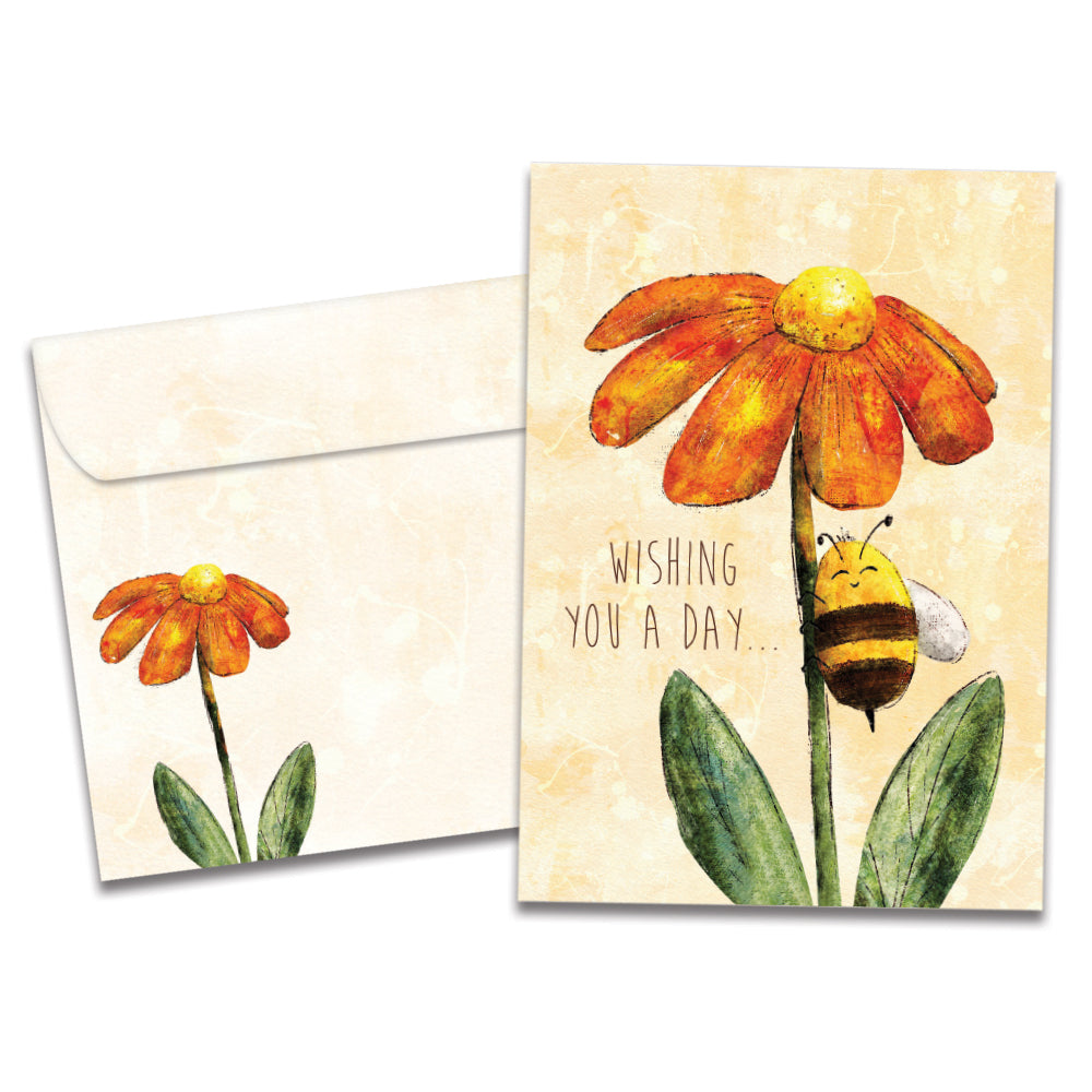 Bee Wishes Greeting Card 6 Pack – Tree-Free Greetings