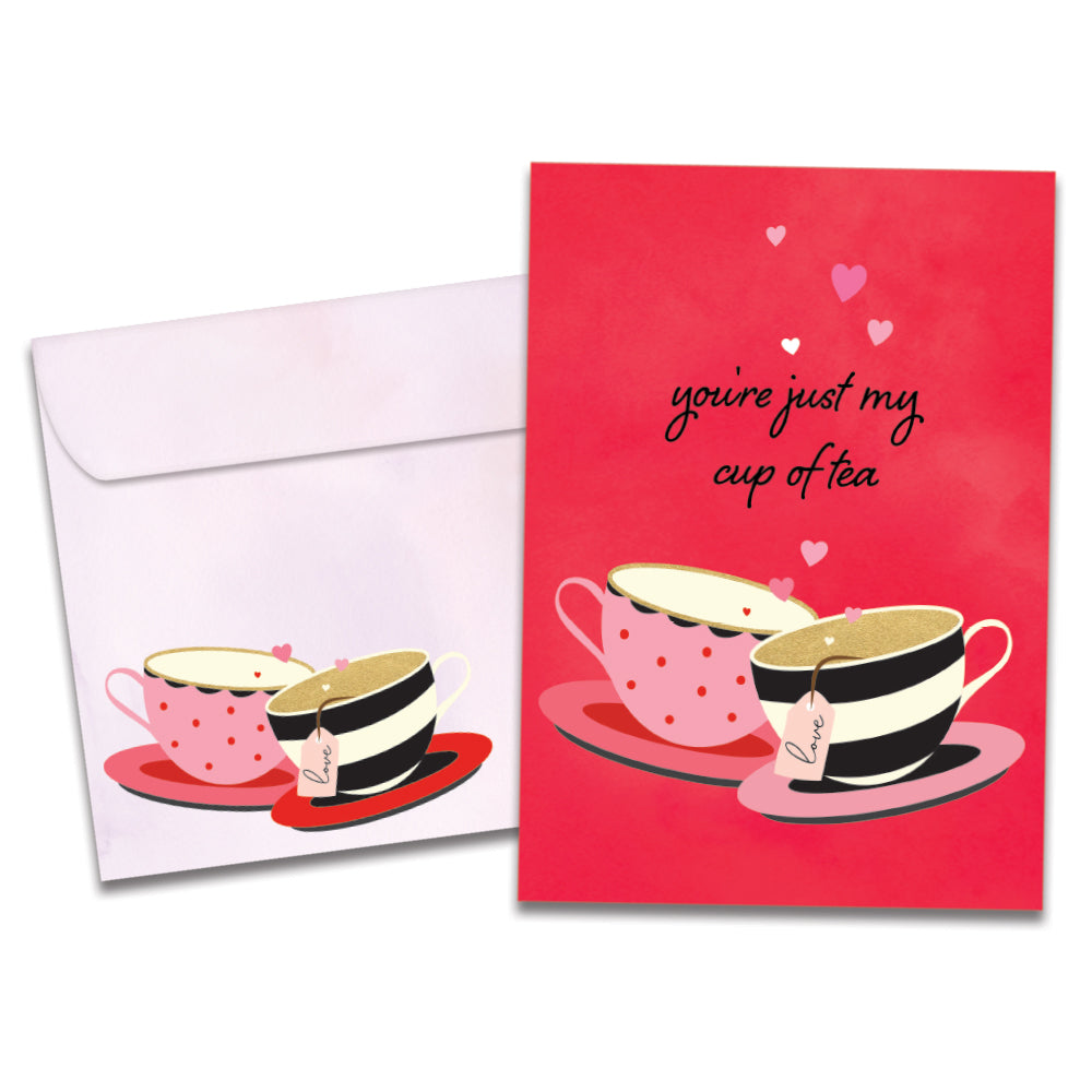 Teacup Hearts Greeting Card 4 Pack – Tree-Free Greetings