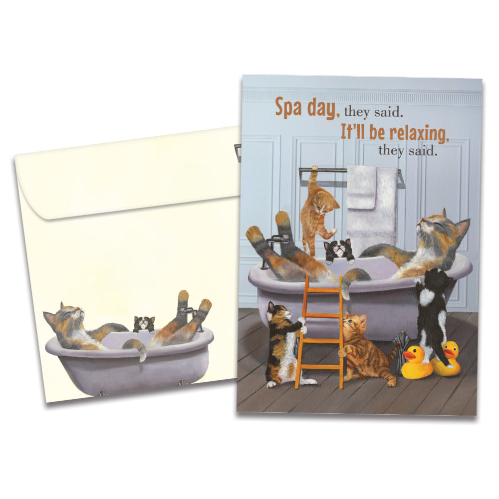 Relaxing Spa Greeting Card 4 Pack – Tree-Free Greetings