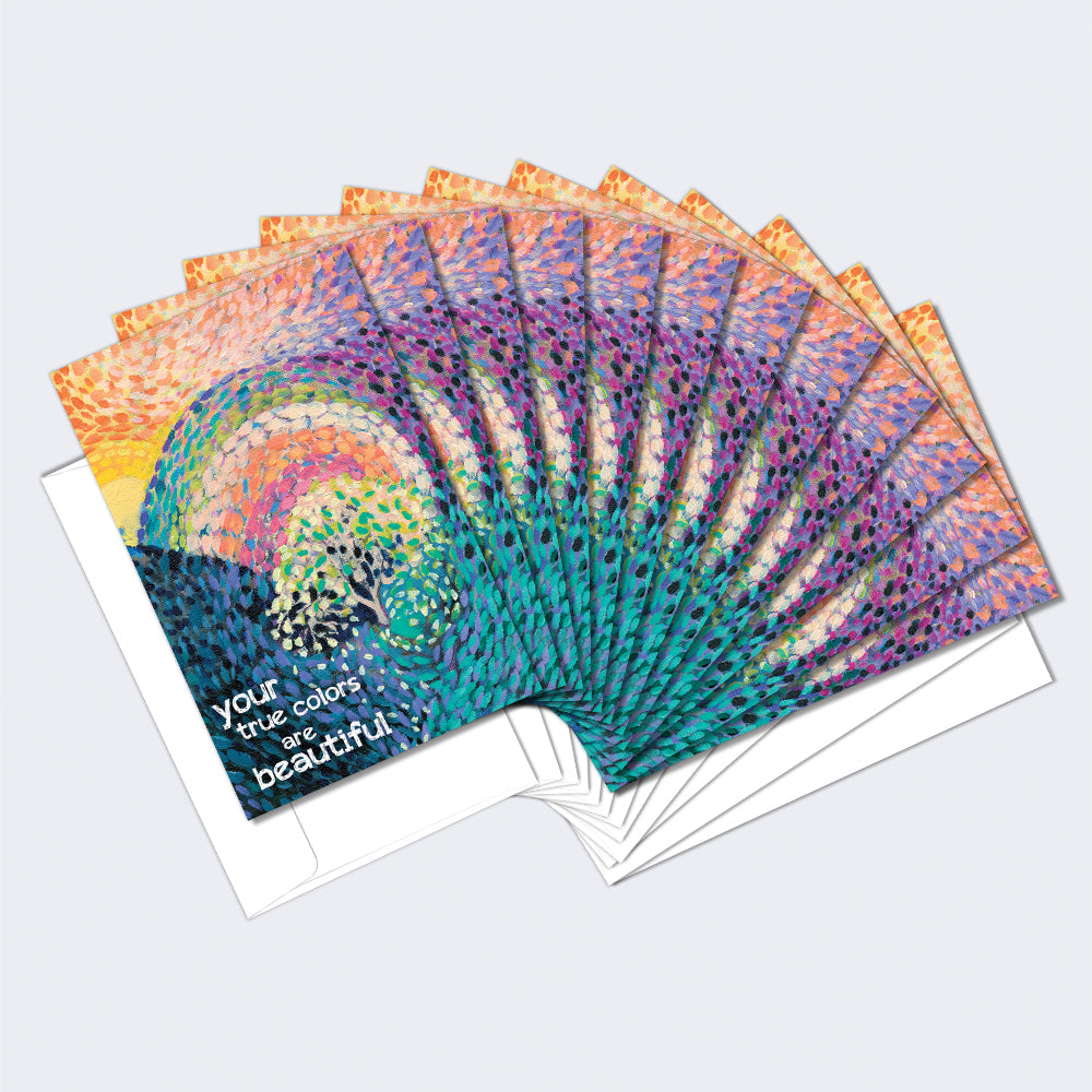 Beautiful Colors 12 Pack Notecards – Tree-Free Greetings