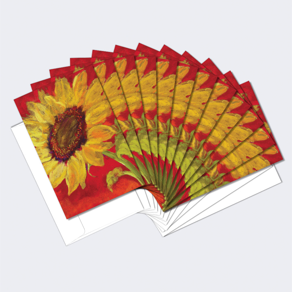 Sunflower Prima Donna Boxed 12 Pack Notecards – Tree-Free Greetings