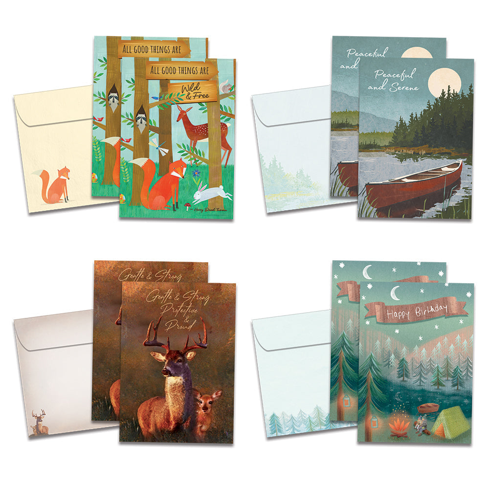 Wild Qualities Birthday 8 Pack – Tree-Free Greetings