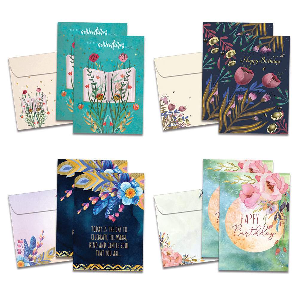 Gentle Possibility Birthday 8 Pack – Tree-Free Greetings