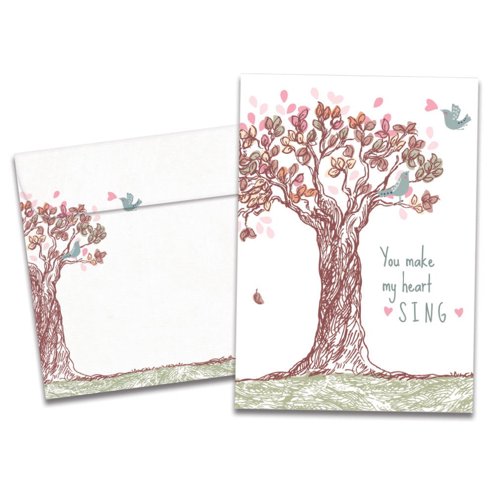 Heart Sing Single Card – Tree-Free Greetings