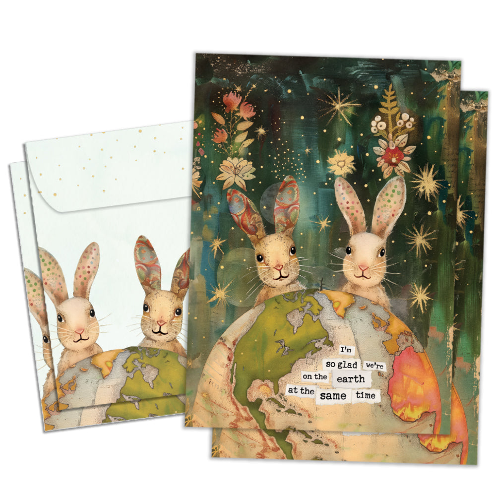 Earth Rabbits 2 Pack – Tree-Free Greetings