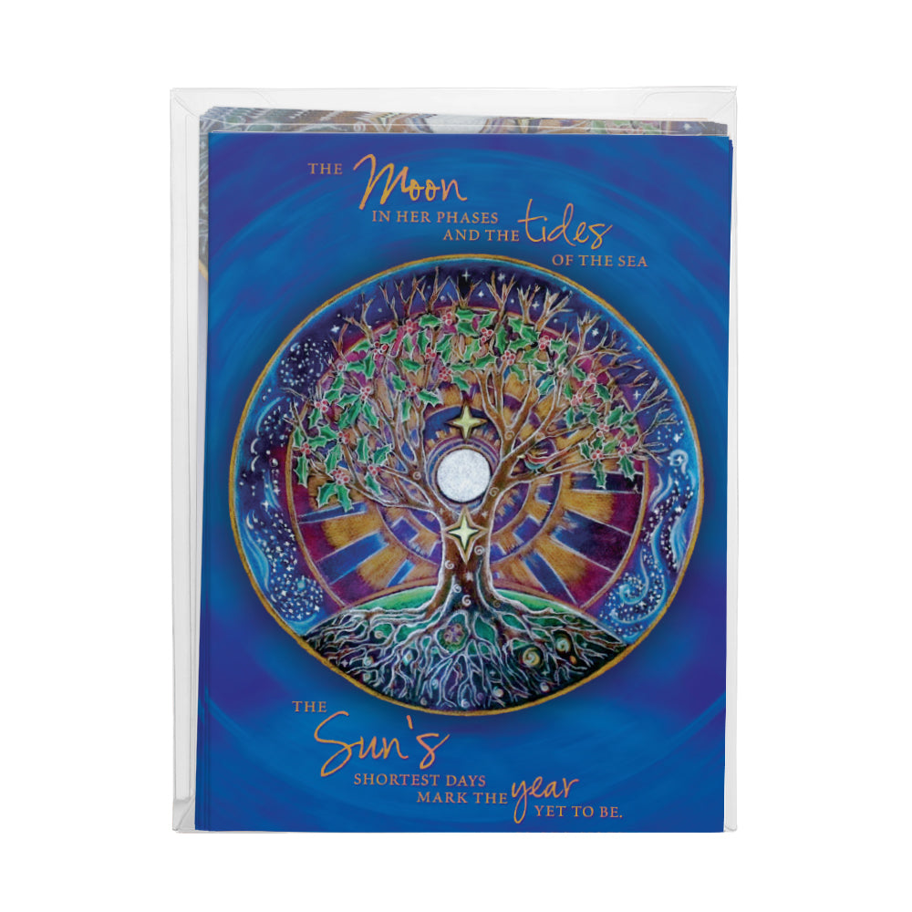 Winter Solstice Mandala Holiday Box 16 Pack – Tree-Free Greetings