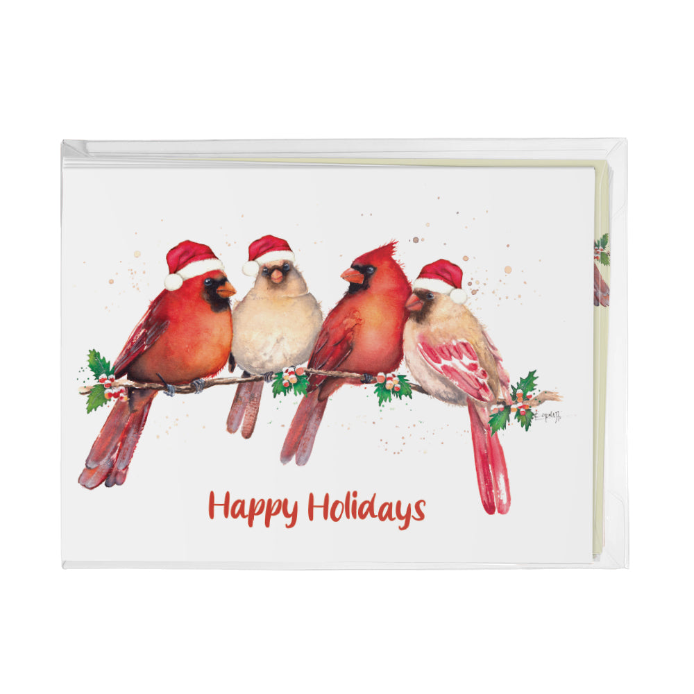 Happy Cardinals Holiday Box 16 Pack – Tree-Free Greetings