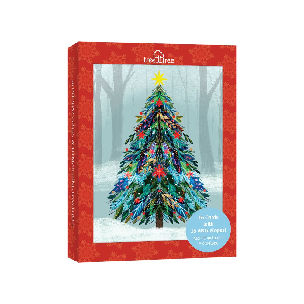 Tree Sparkle Holiday Box 16 Pack – Tree-Free Greetings