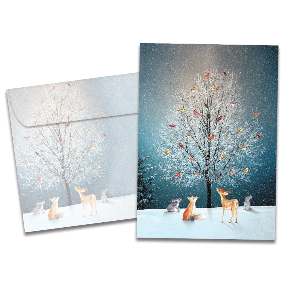 Bird Tree Holiday Card – Tree-Free Greetings