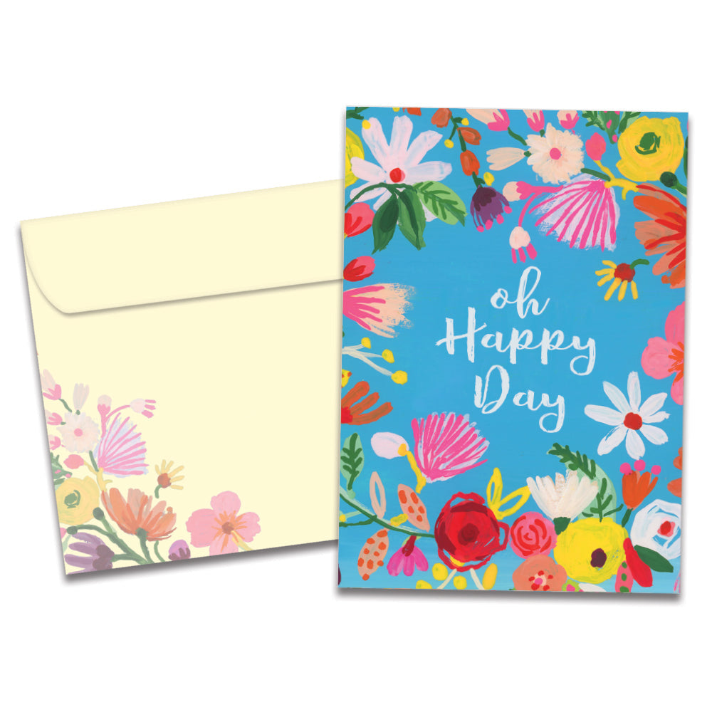 Oh Happy Day Greeting Card 6 Pack – Tree-Free Greetings