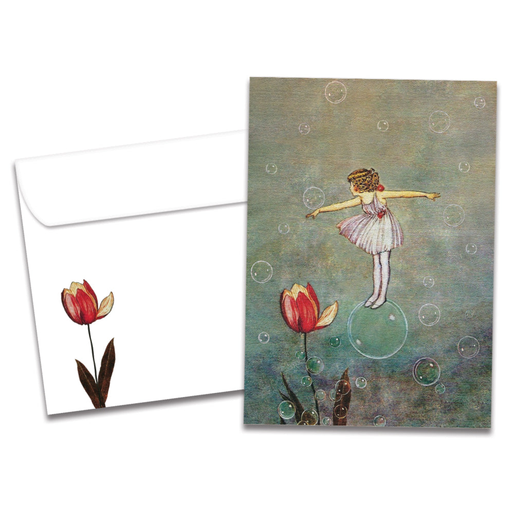 Floating On A Bubble Birthday Greeting Card 6 Pack – Tree-Free Greetings