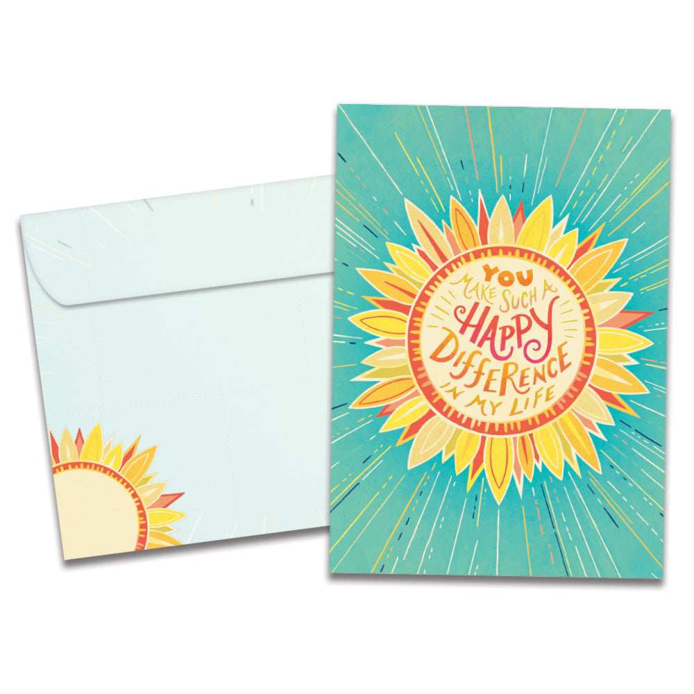 Happy Difference Greeting Card 6 Pack – Tree-Free Greetings