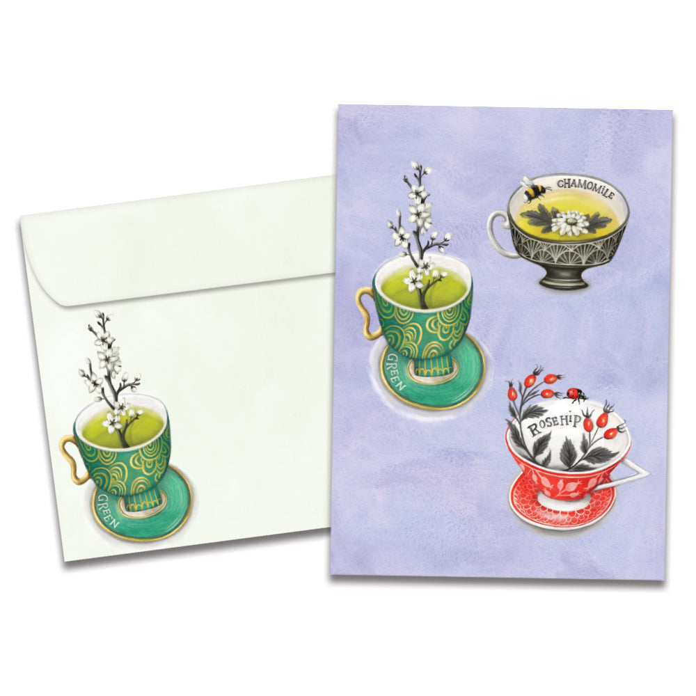Soothing Wellness Wishes Greeting Card 6 Pack – Tree-Free Greetings