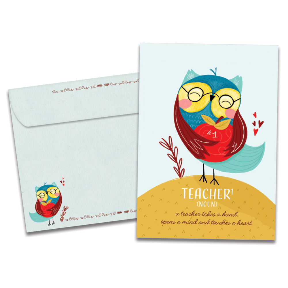 Teacher Definition Greeting Card 6 Pack – Tree-Free Greetings
