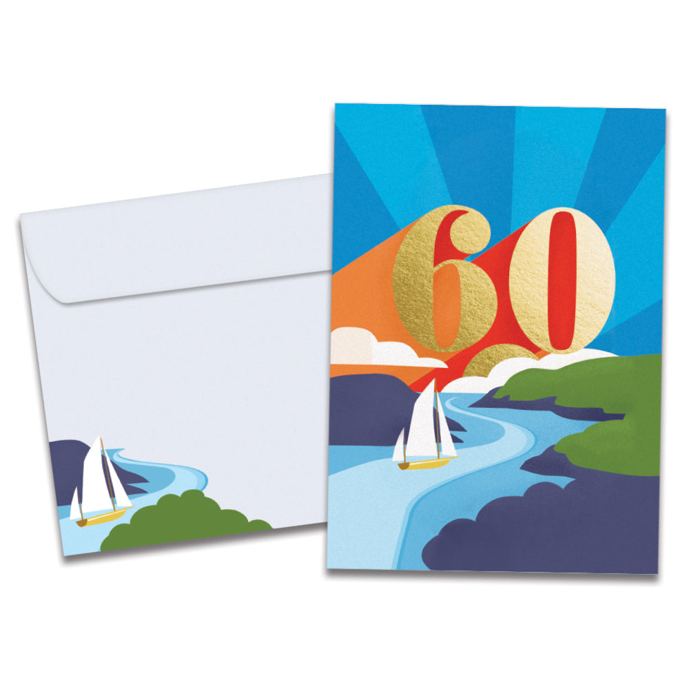 Smooth Sailing 60 Greeting Card – Tree-Free Greetings