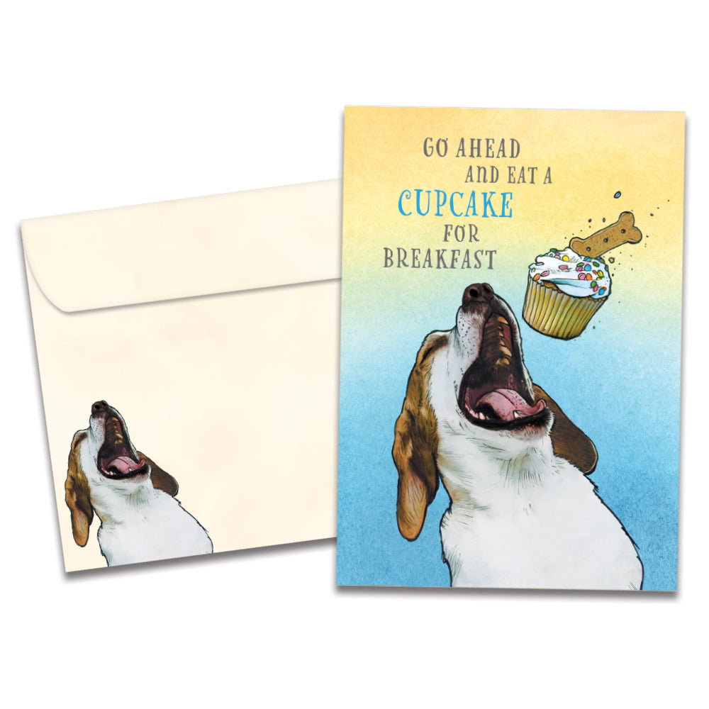 Cupcake for Breakfast Greeting Card – Tree-Free Greetings