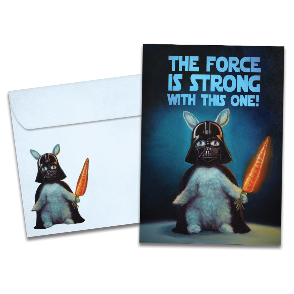 Force is Strong Greeting Card – Tree-Free Greetings