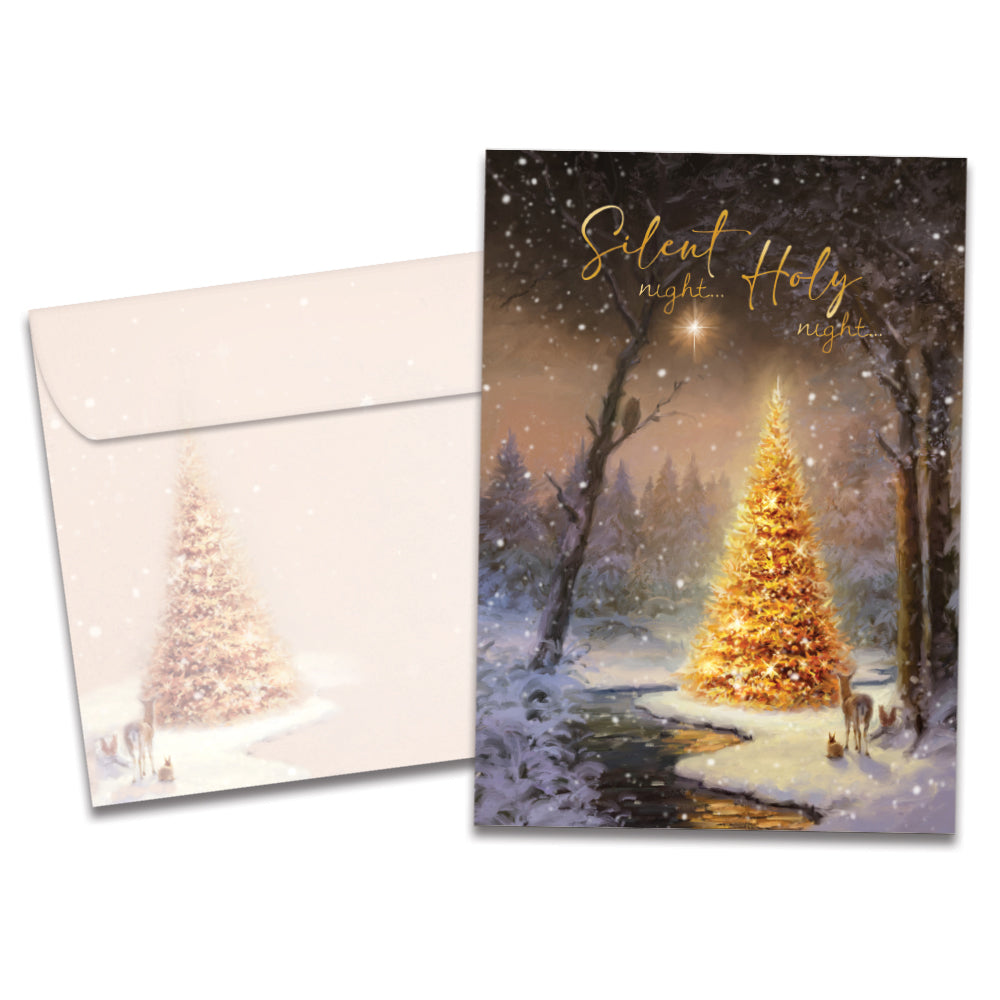 Calm and Bright Christmas Greeting Card – Tree-Free Greetings