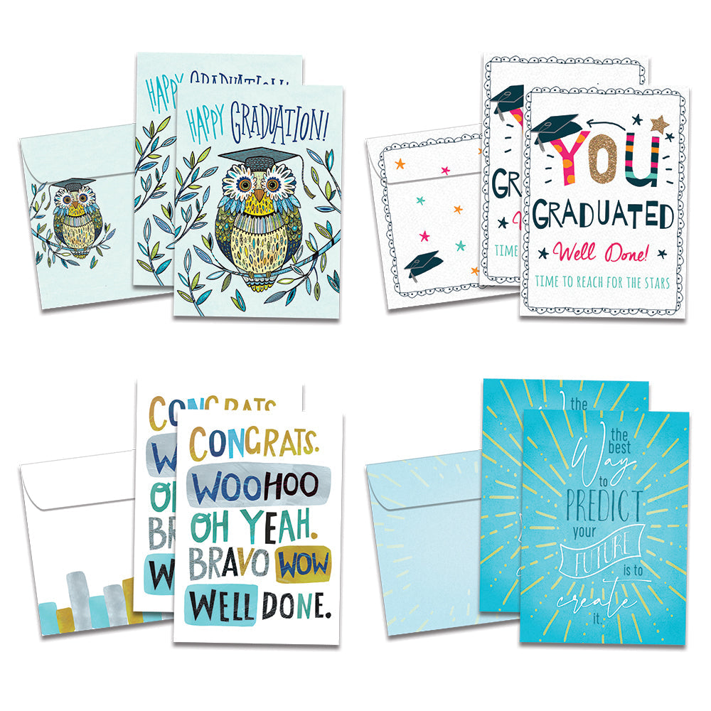 WooHoo Congrats Graduation 8 Pack – Tree-Free Greetings