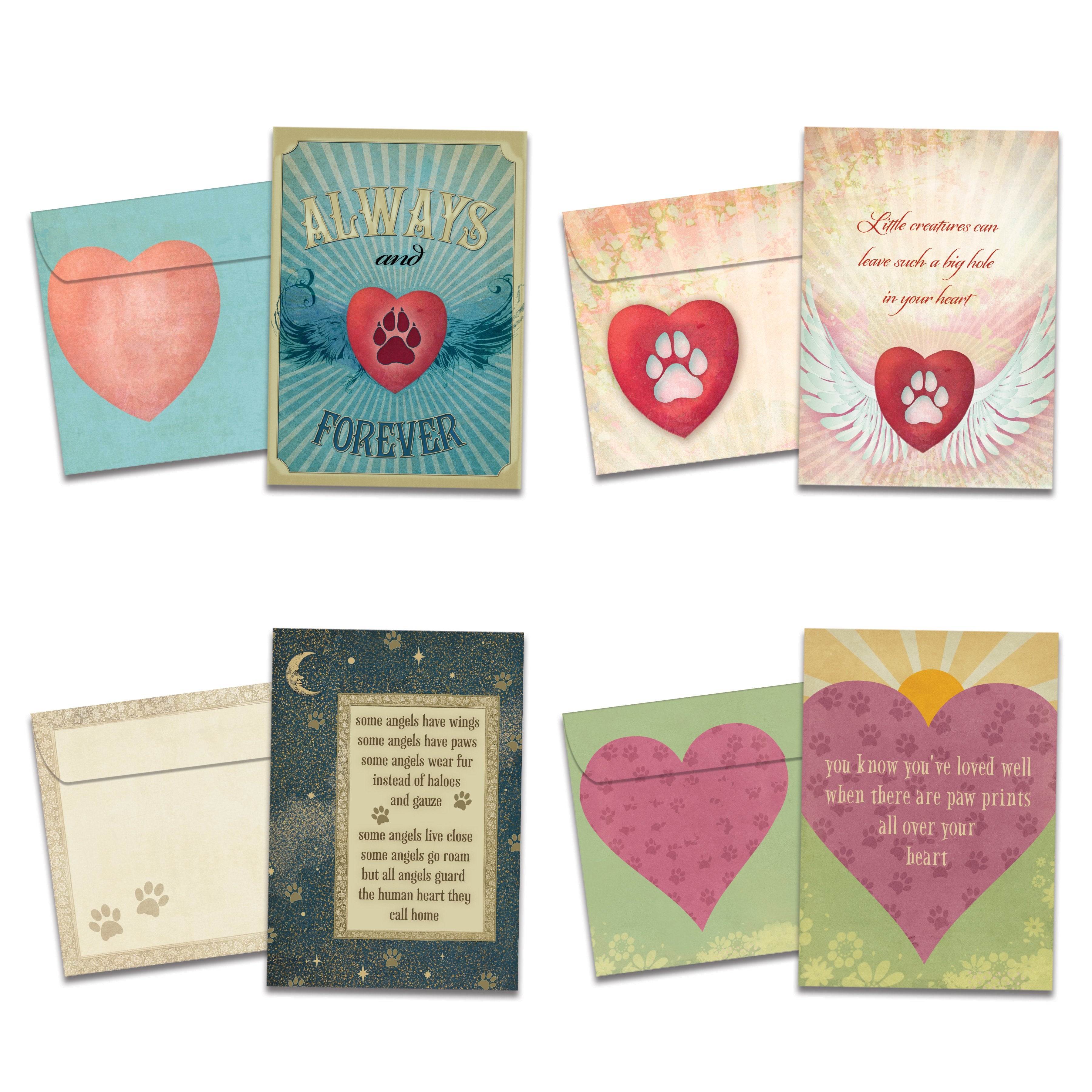 Pet Sympathy Card Assorted 16 pack – Tree-Free Greetings