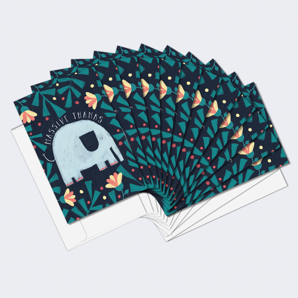 Massive Thank You Notes 12 Pack – Tree-Free Greetings